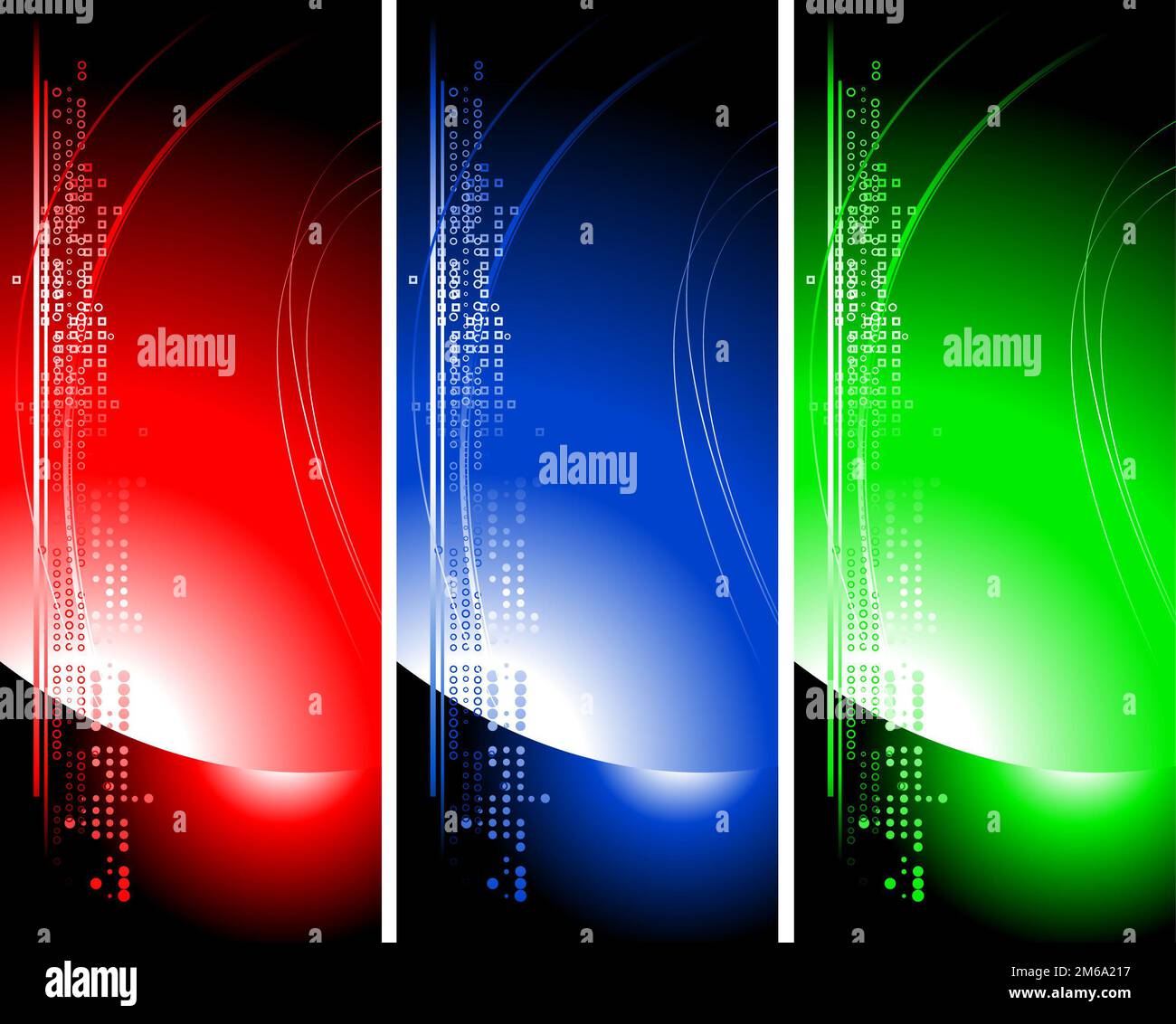 Set of bright technical banners Stock Photo - Alamy