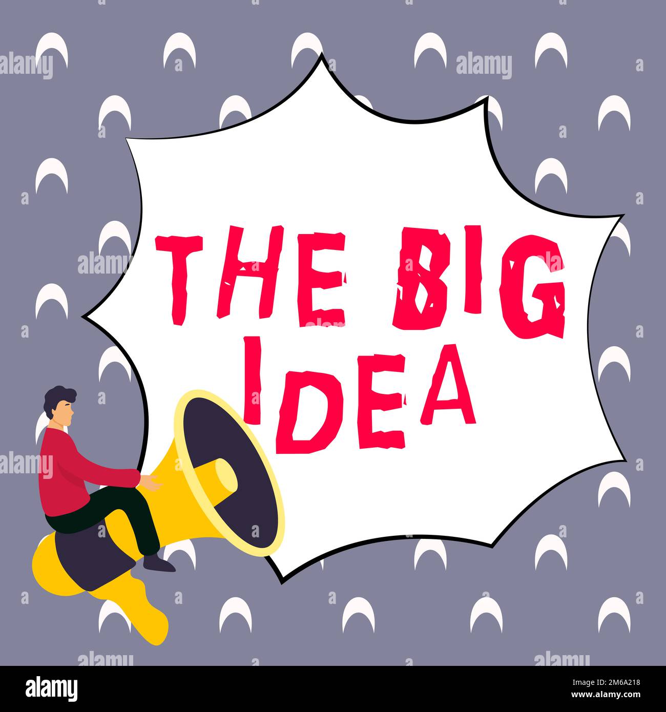 Text sign showing The Big Idea. Conceptual photo have a successful idea ...