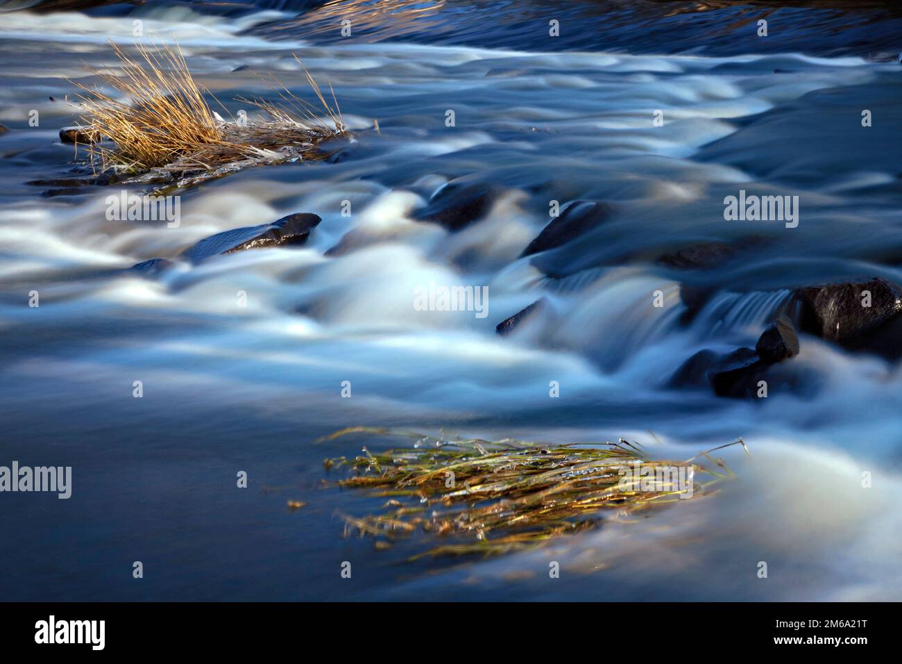 Rapids on the Nied river near Hemmersdorf, Saarland. Germany Stock ...