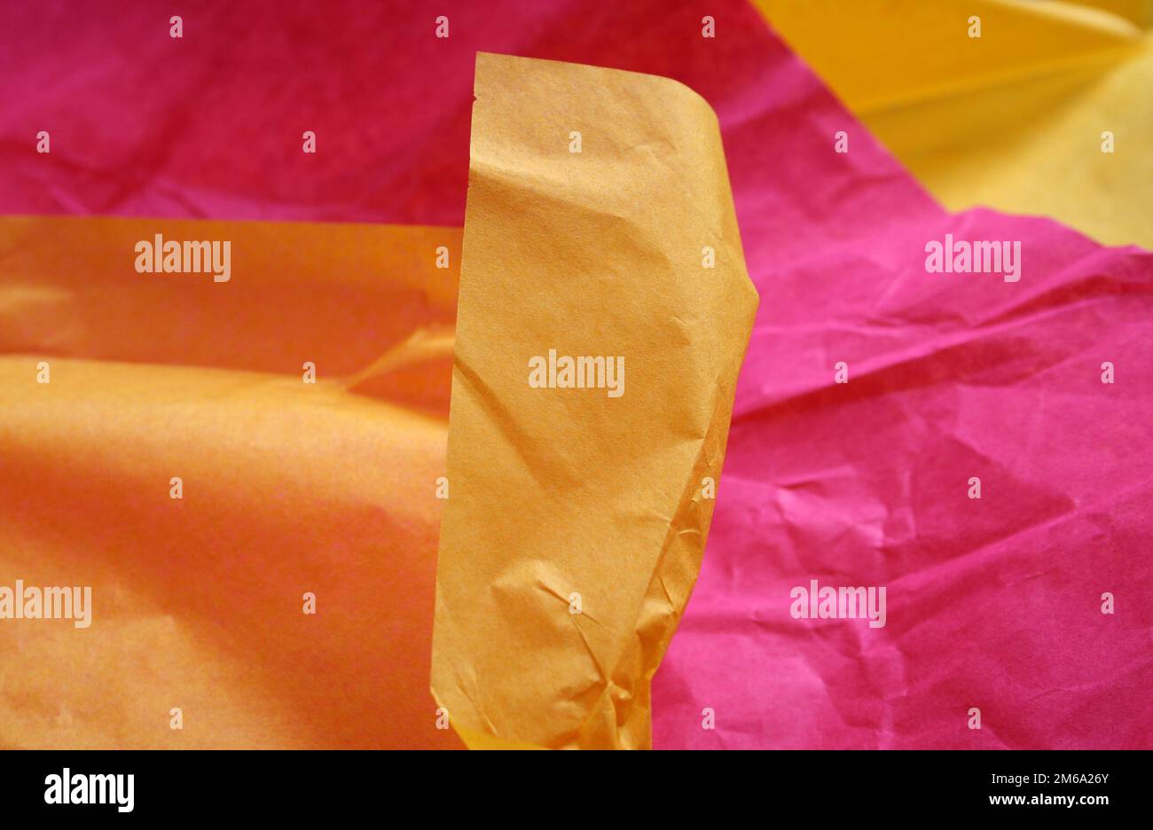 Crinkled wrapping tissue Stock Photo - Alamy
