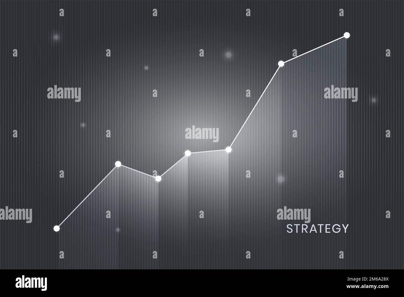 White business strategy growing graph vector Stock Vector Image & Art ...
