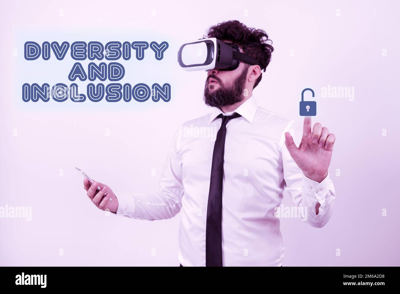 Conceptual caption Diversity And Inclusion. Business concept range ...