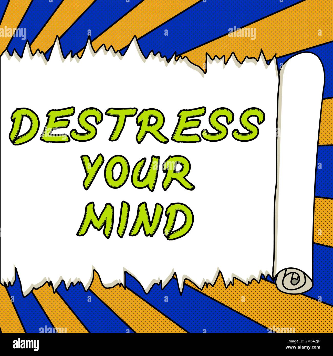 Inspiration showing sign Destress Your Mind. Concept meaning to release ...