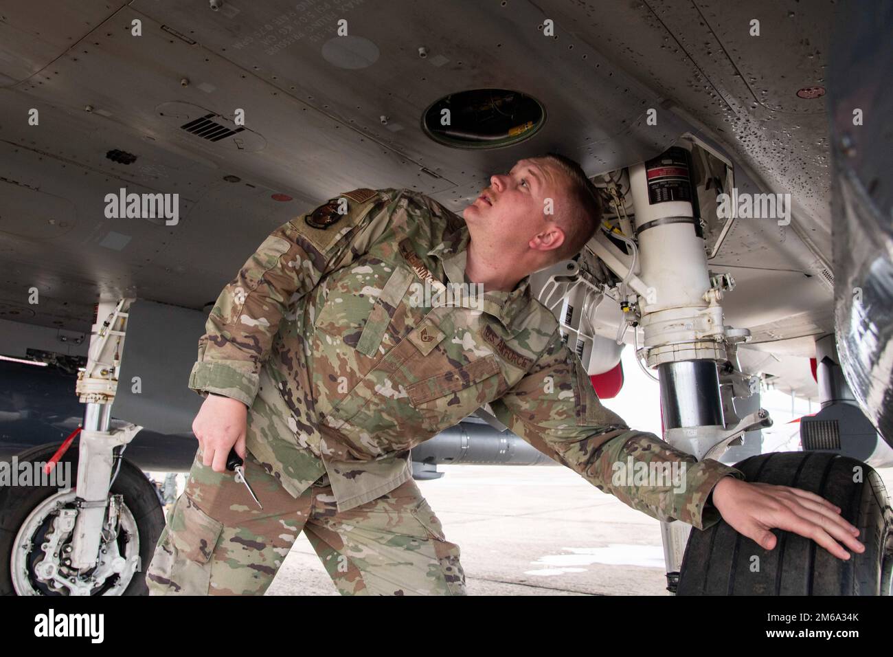 U.S. Air Force Staff Sgt. Alex Henning, 96th Maintenance Squadron crew ...