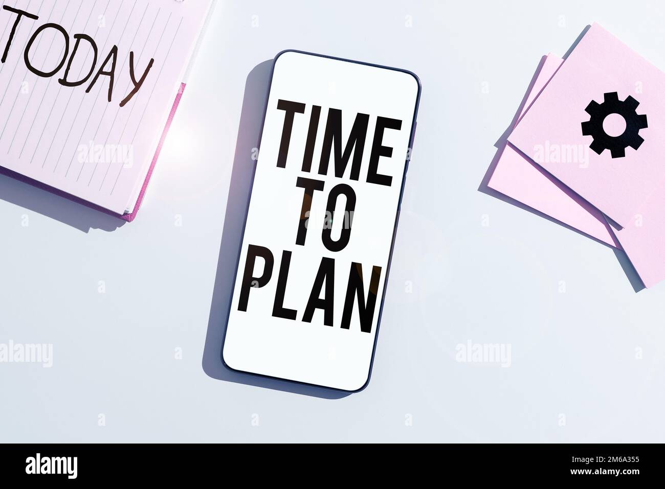 Conceptual caption Time To Plan. Concept meaning Preparation of things ...