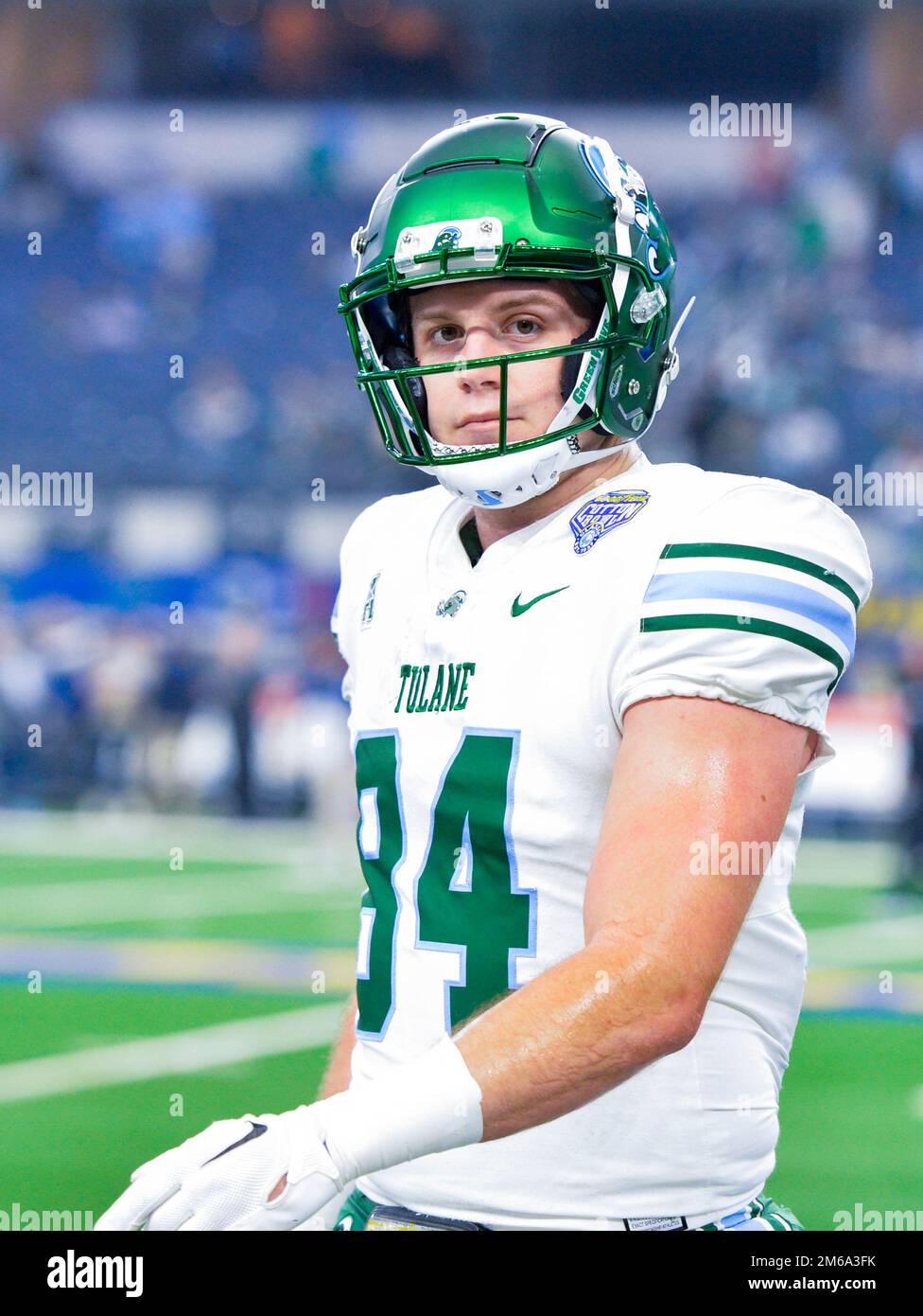 Arlington, Texas, USA. 2nd Jan, 2023. Tulane Green Wave tight end WILL ...