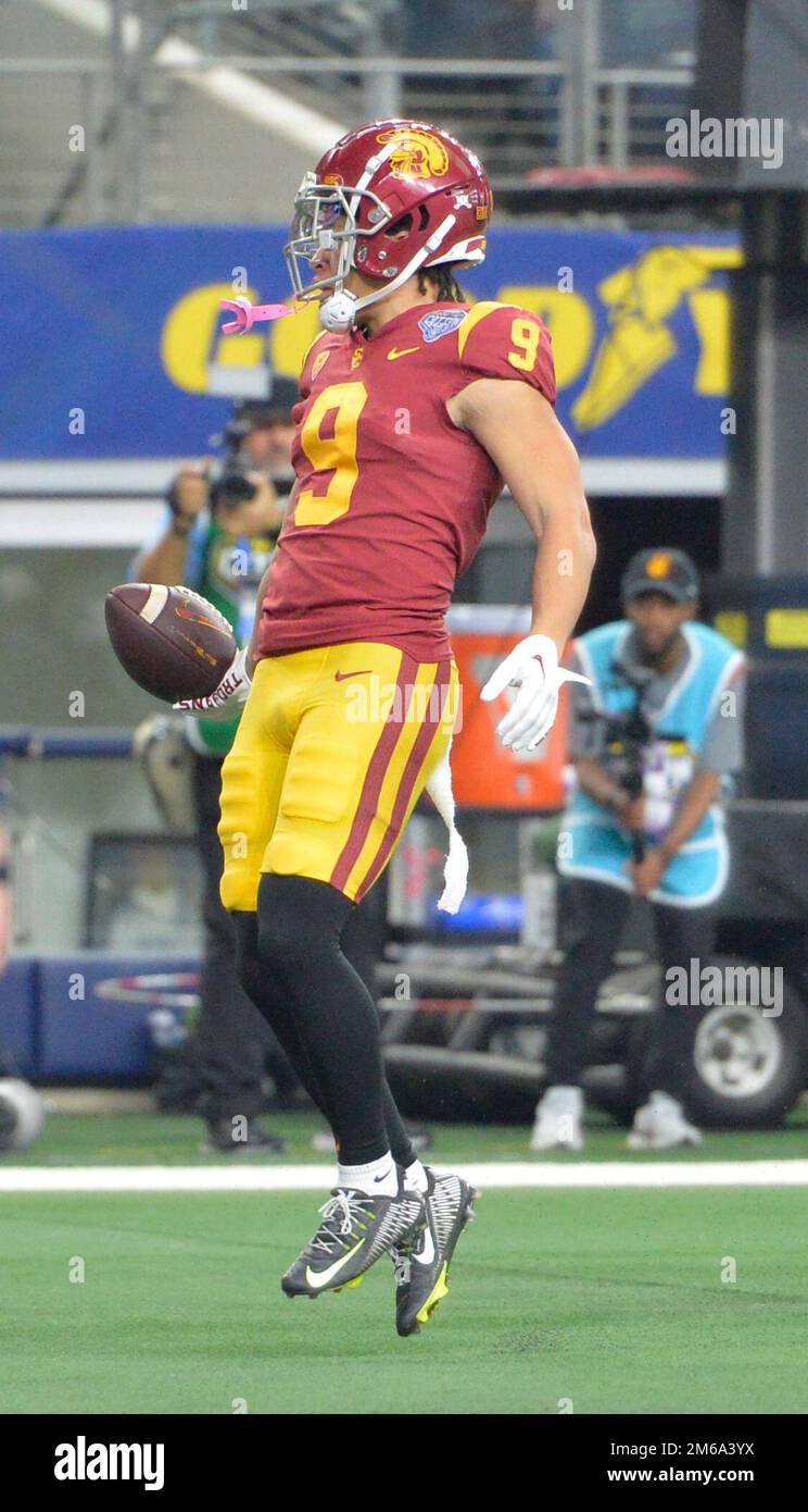 Arlington, Texas, USA. 2nd Jan, 2023. USC Trojans wide receiver ...