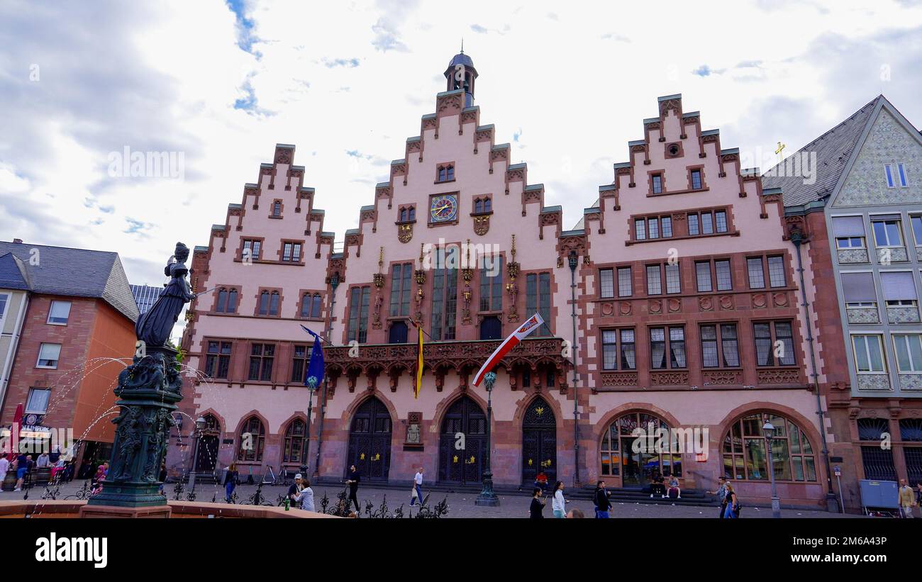 Famous Roemer Town Hall at historic district - The old town of ...