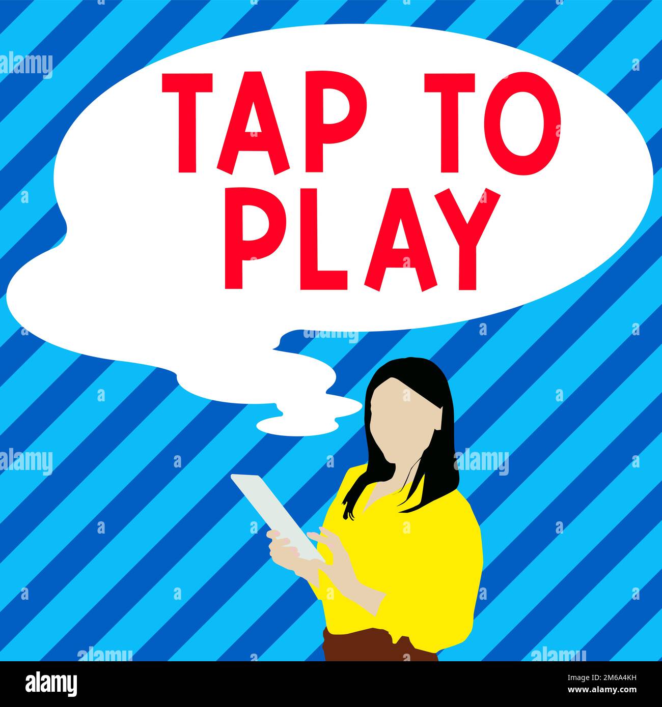 Inspiration showing sign Tap To Play, Business concept Touch the screen ...