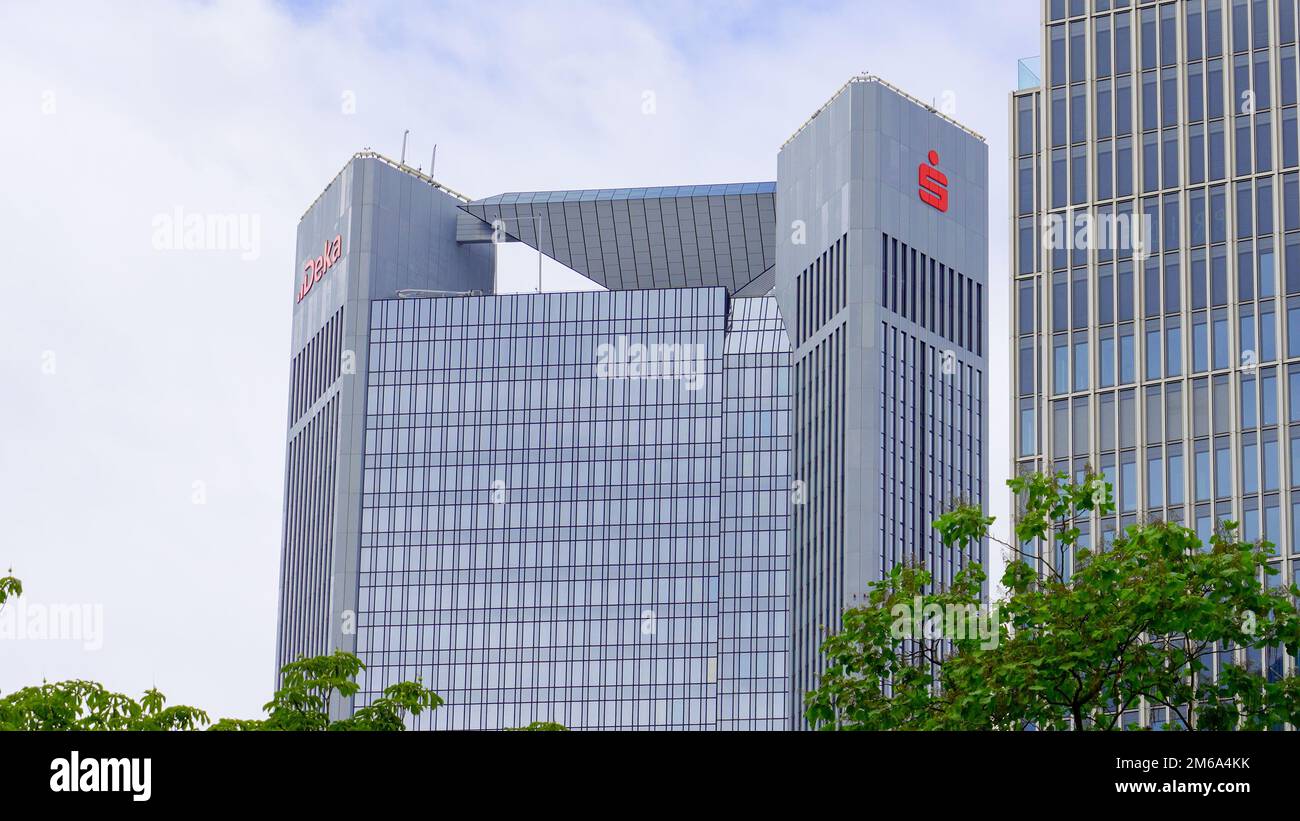 Deka Investment and Sparkasse in the financial district in the city of ...