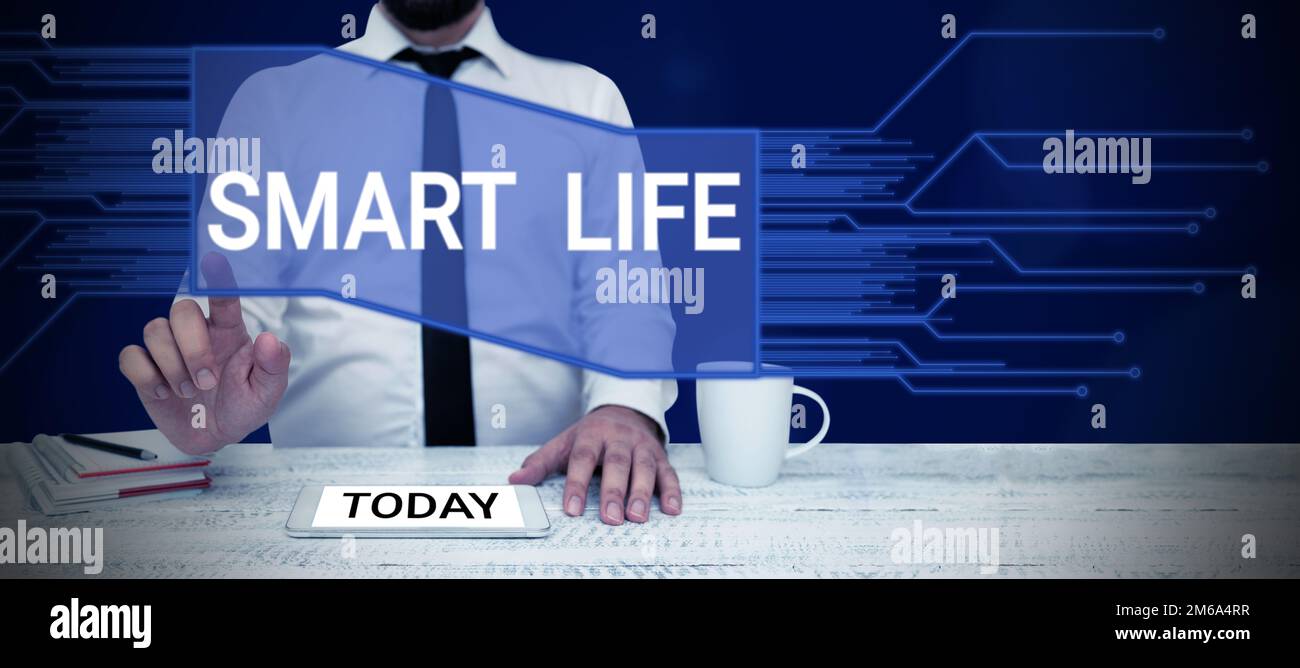 Conceptual display Smart Life. Business concept approach conceptualized ...