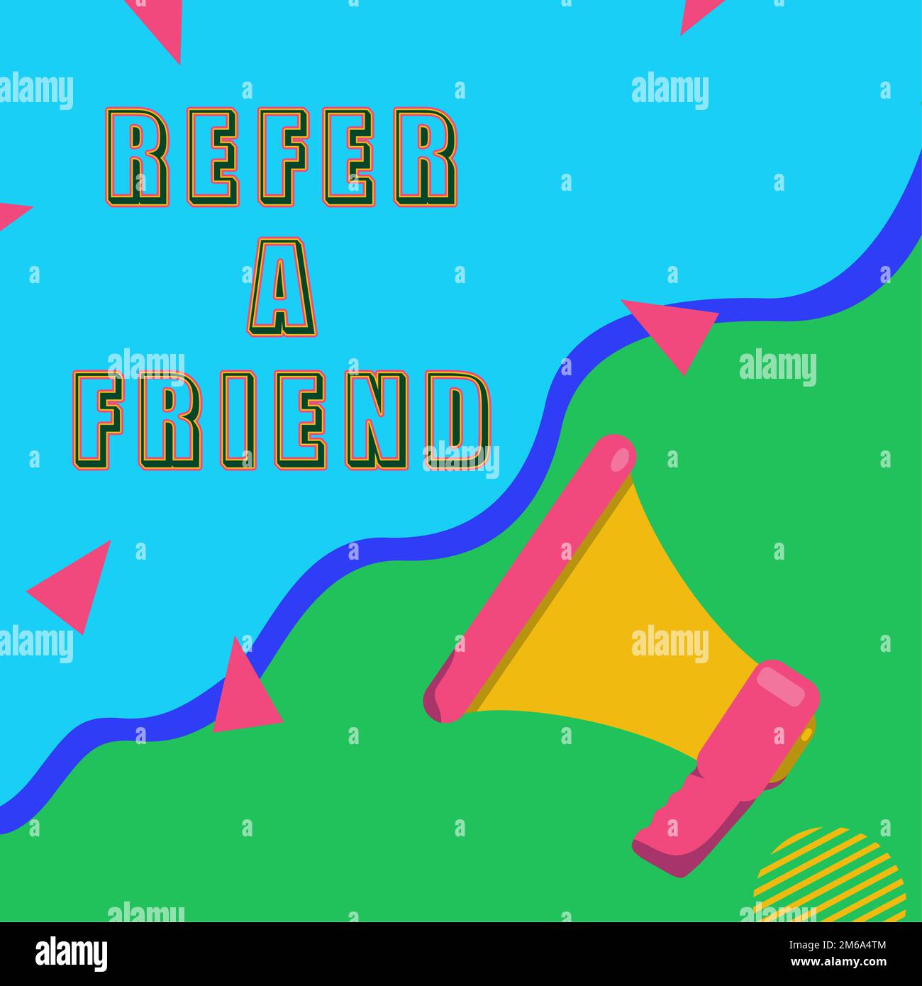 Text sign showing Refer A Friend. Word for Recommendation Appoint ...