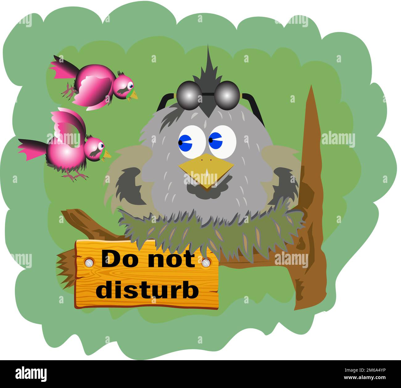 Do not disturb birds sign hi-res stock photography and images - Alamy