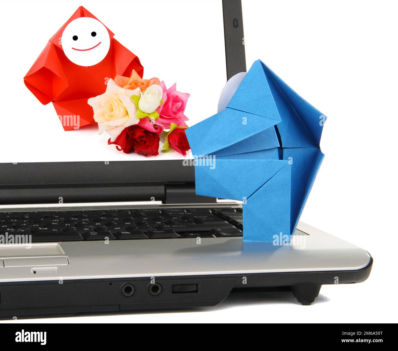 E-relationship and e-commerce metaphor Stock Photo - Alamy