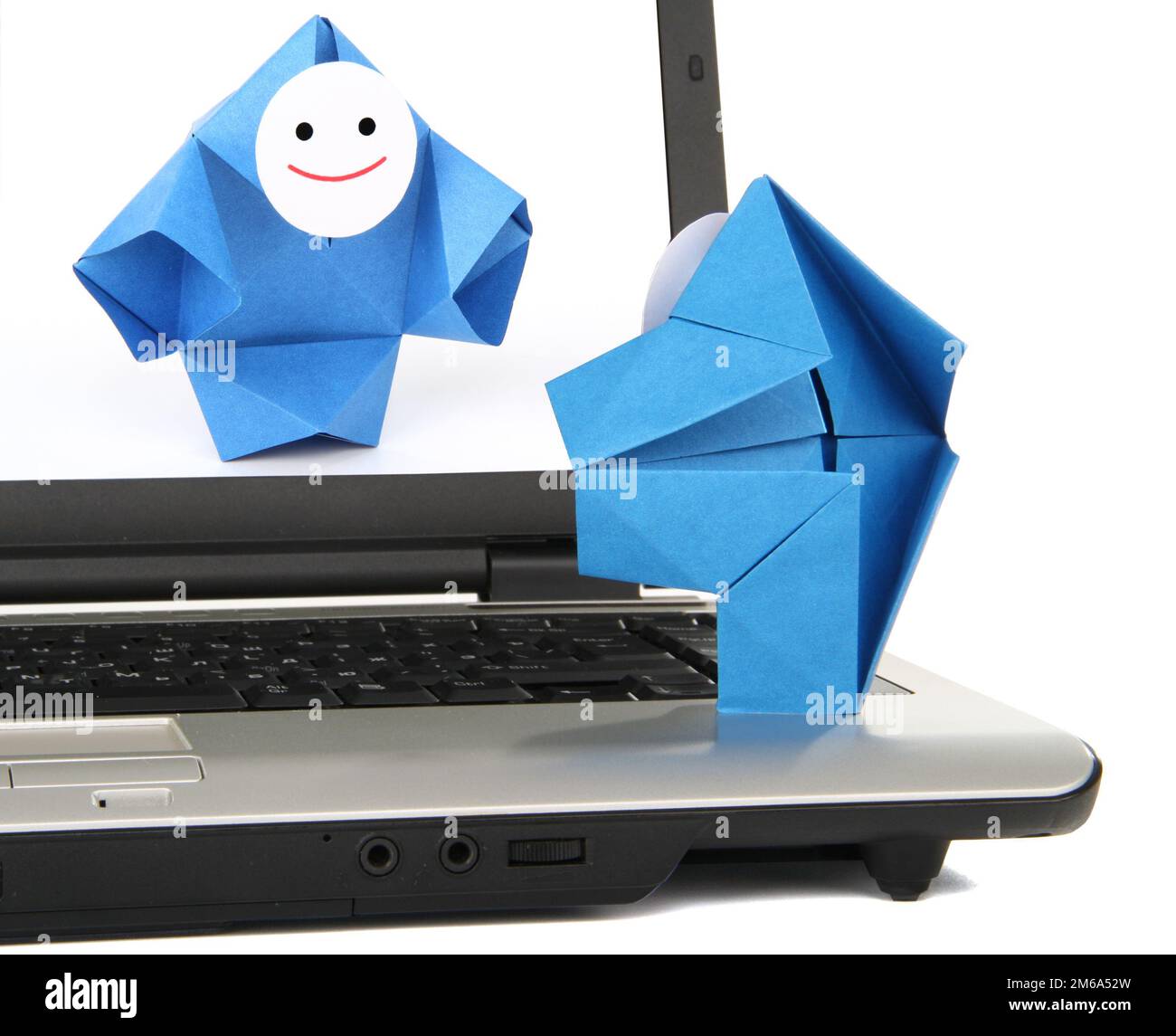 Electronic commerce laptop Cut Out Stock Images & Pictures - Alamy