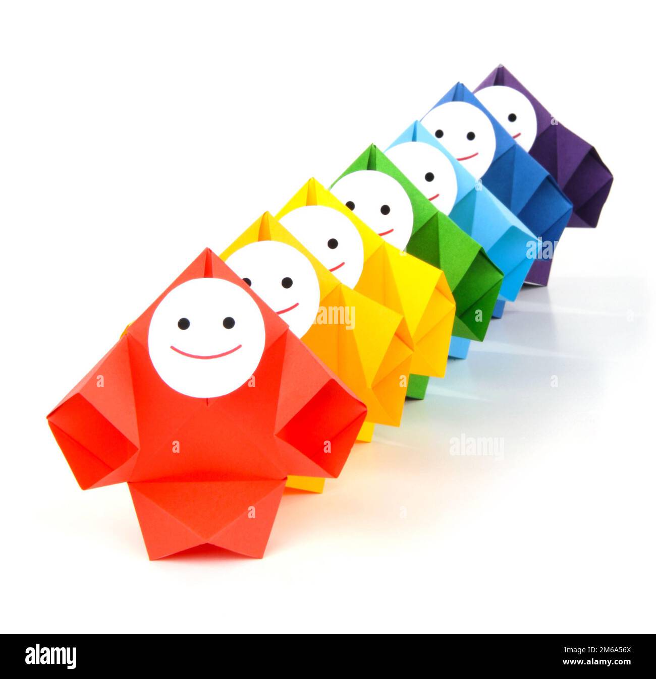 Painting and rainbow color metaphor Stock Photo - Alamy