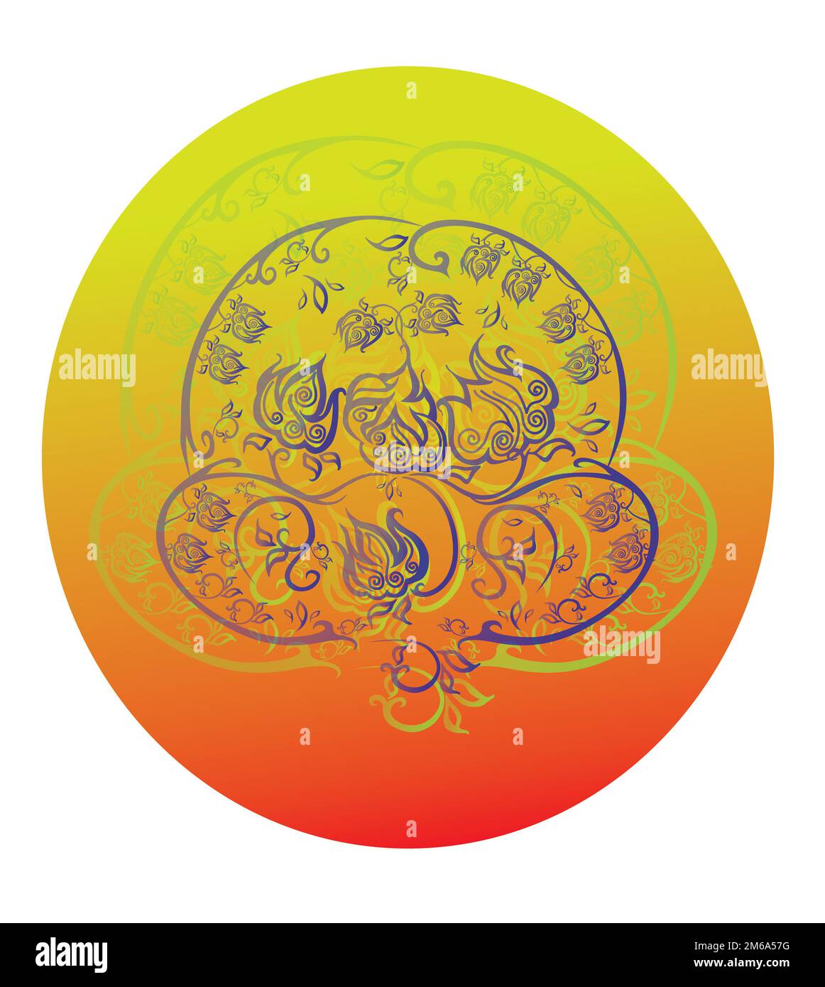 Orange red gradient color Cut Out Stock Images & Pictures - Alamy