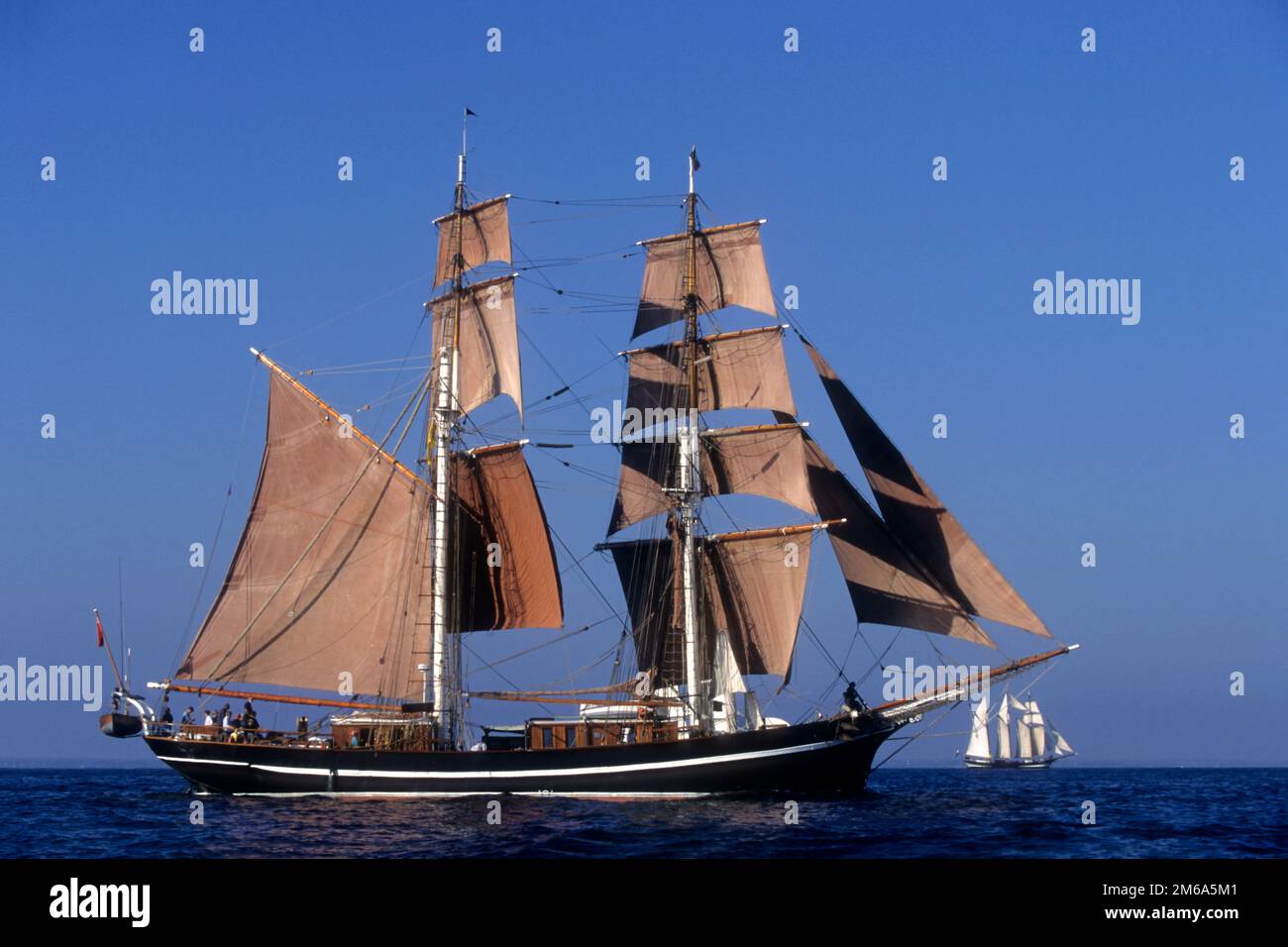 brigantine Eye of the Wind, St Malo, 1999 Stock Photo - Alamy