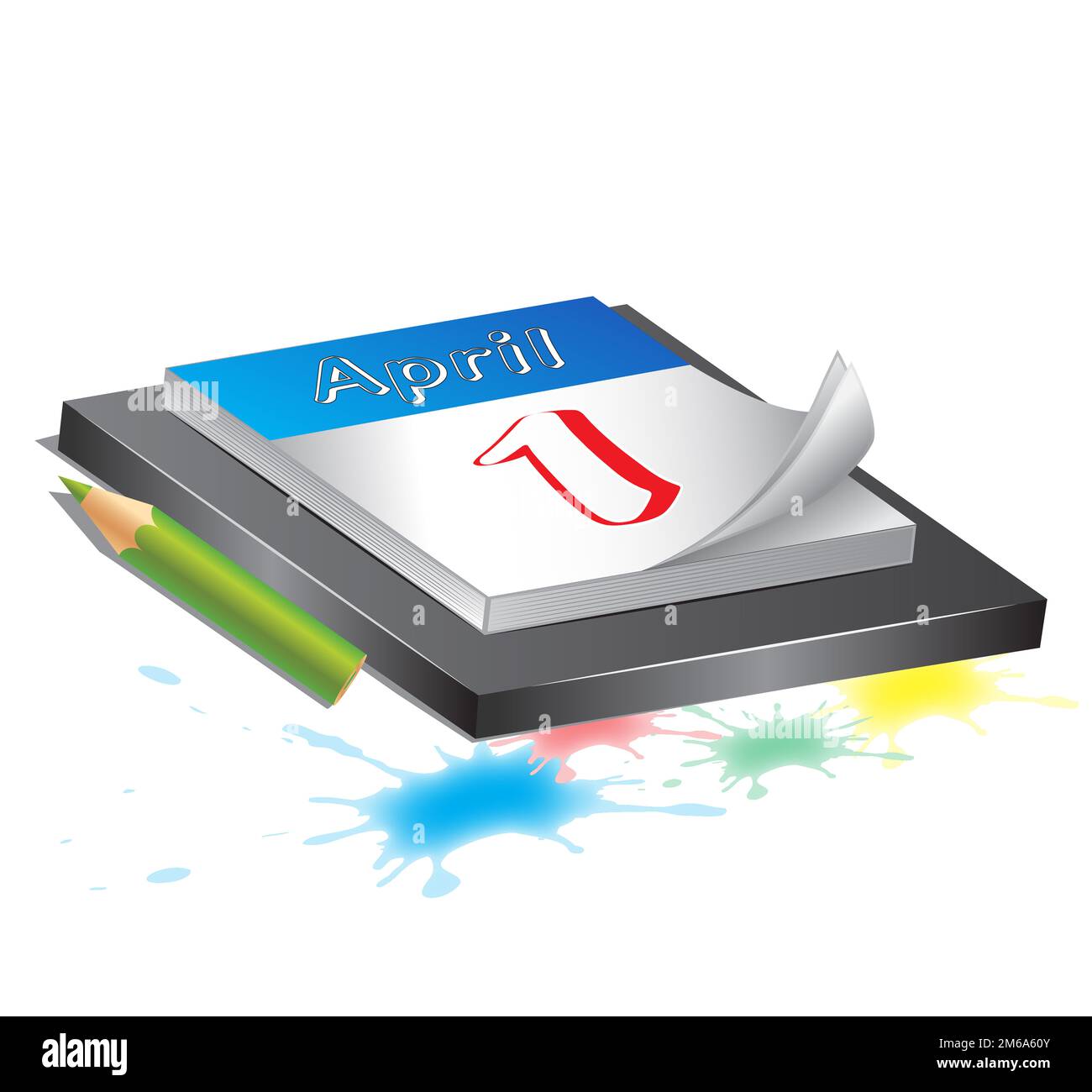 Pencil calendar Cut Out Stock Images & Pictures - Alamy