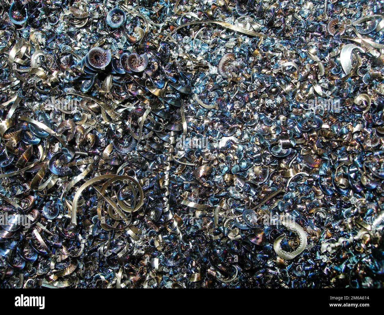 Metal chip / shavings Stock Photo - Alamy