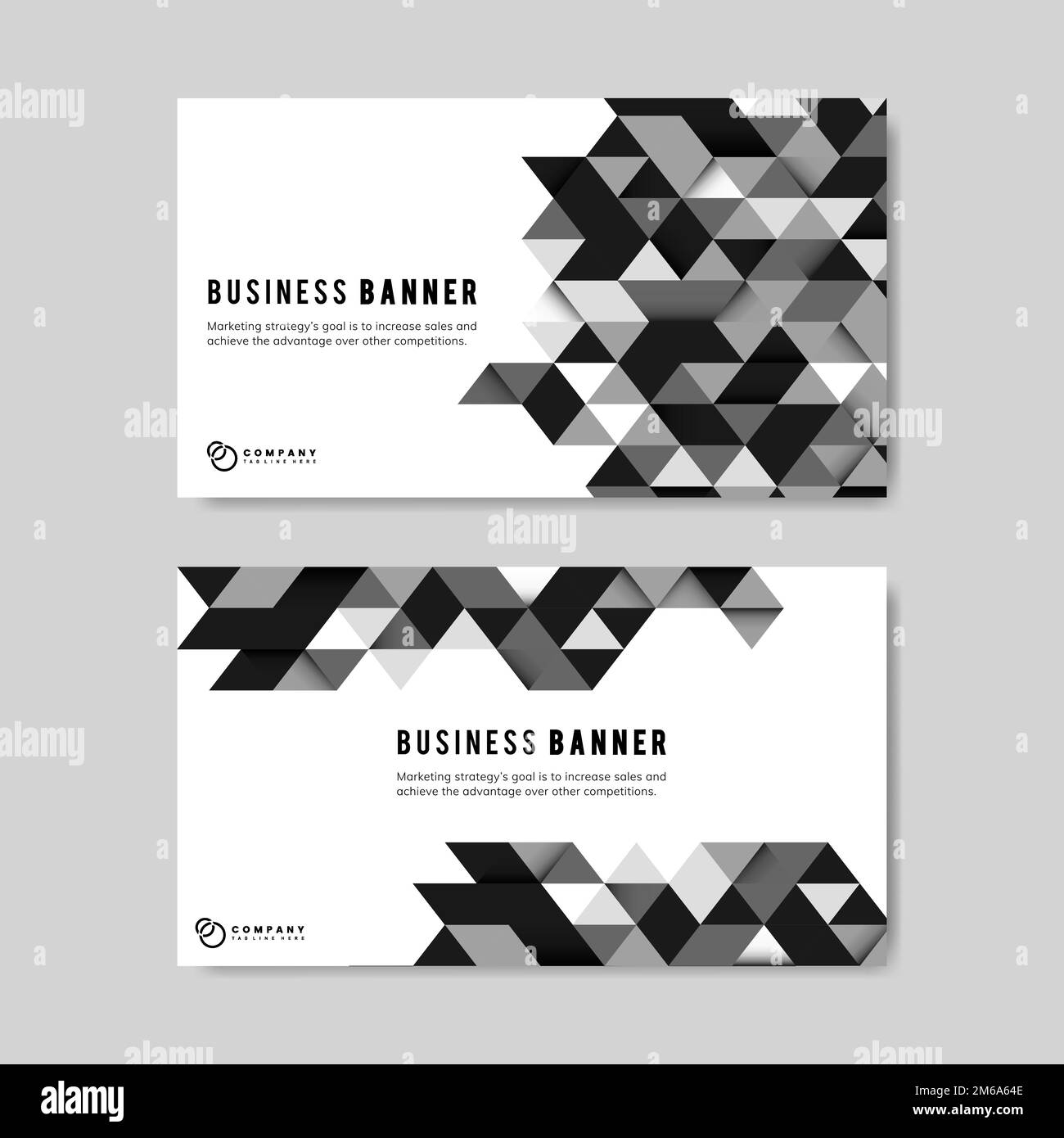 Black business banner design illustration Stock Vector Image & Art - Alamy