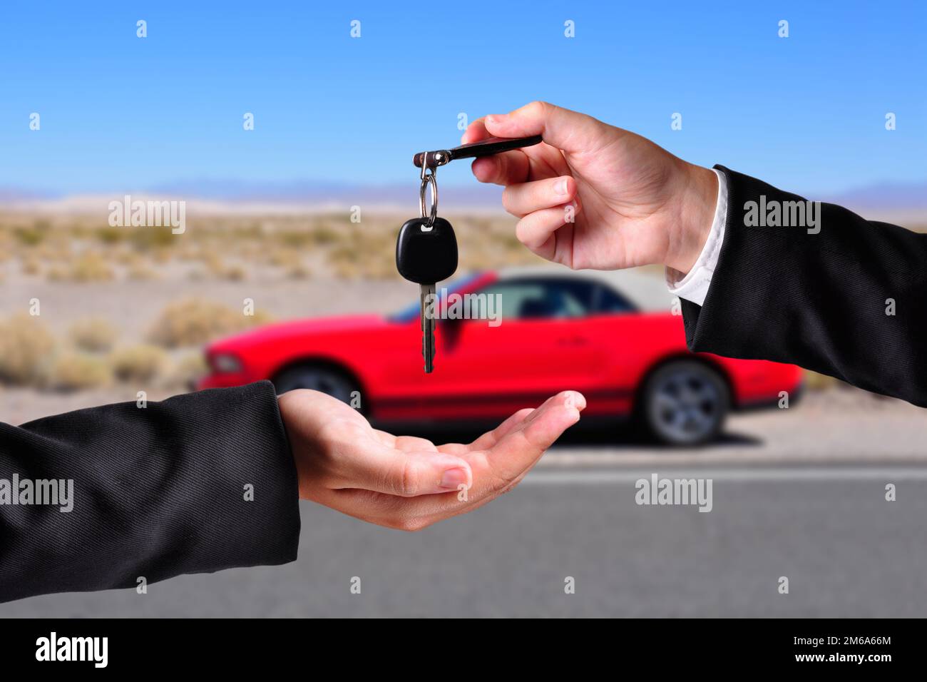 Handing over the keys Stock Photo - Alamy