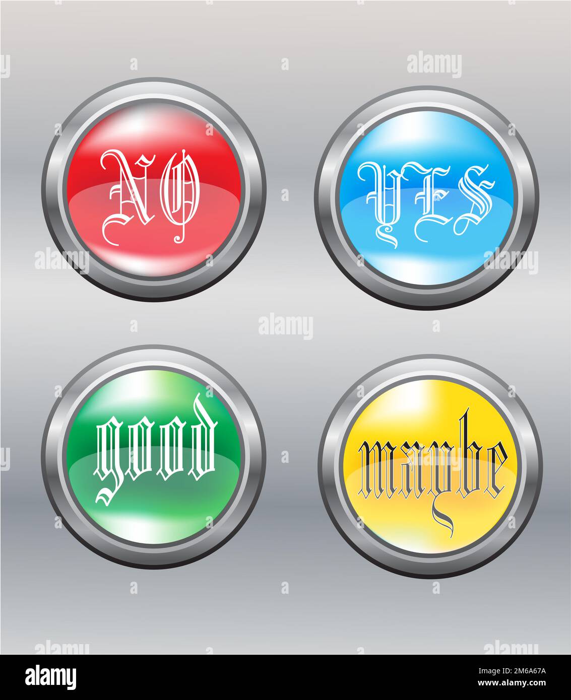 Vector buttons hi-res stock photography and images - Alamy