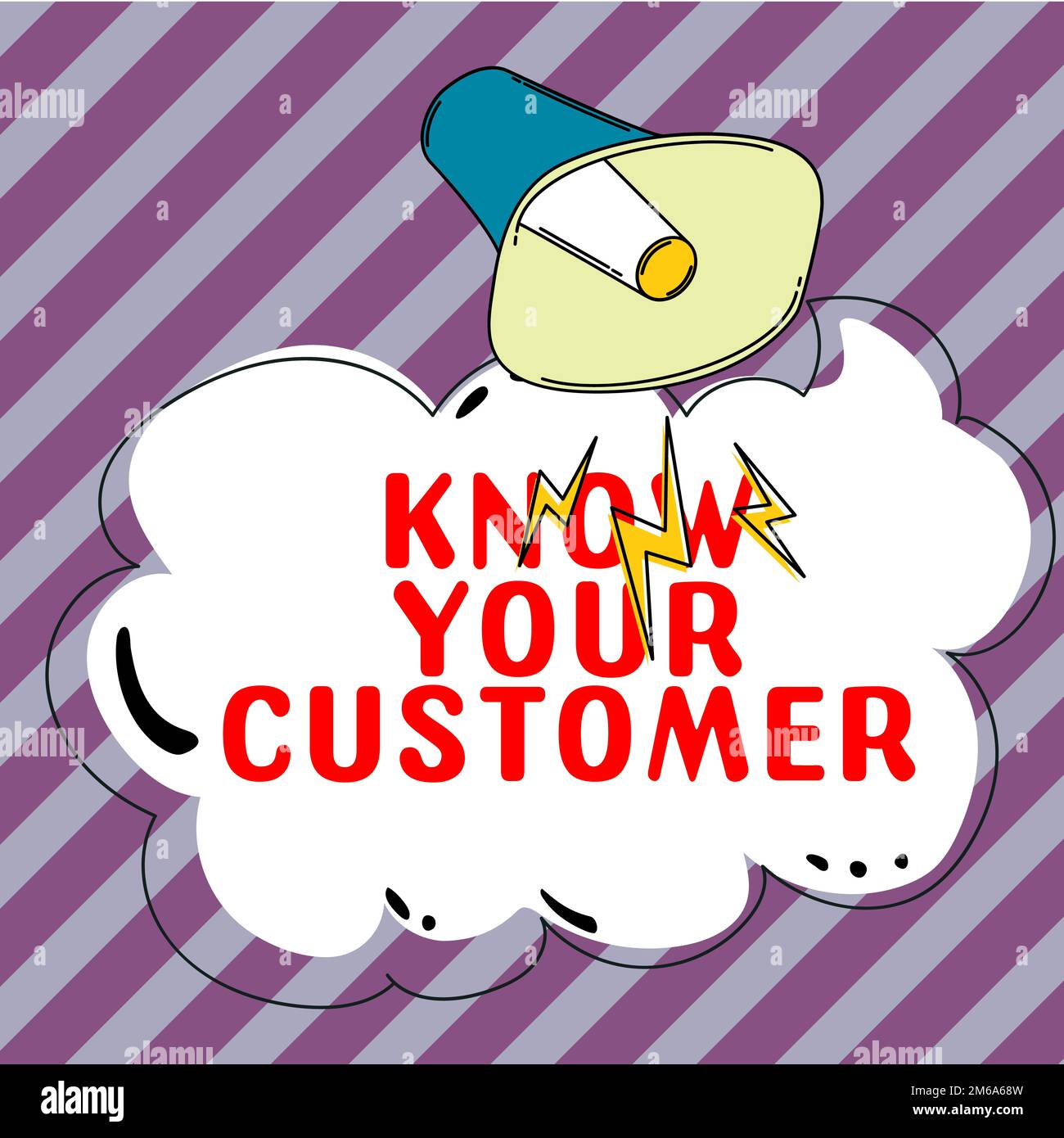 Writing displaying text Know Your Customer. Conceptual photo Marketing ...