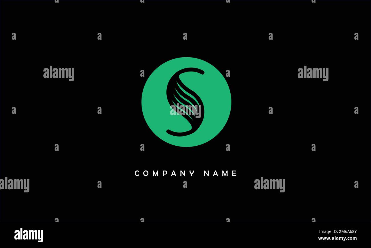 S Abstract Letter Logo Monogram Stock Vector Image & Art - Alamy