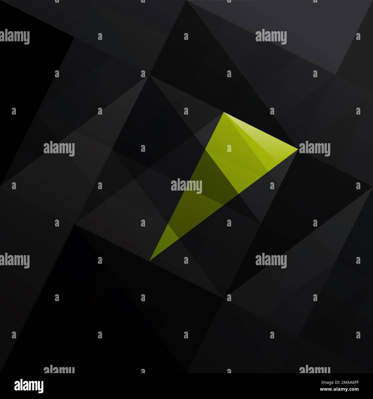 Abstract triangle black background. Vector illustration, EPS10 Stock Photo - Alamy