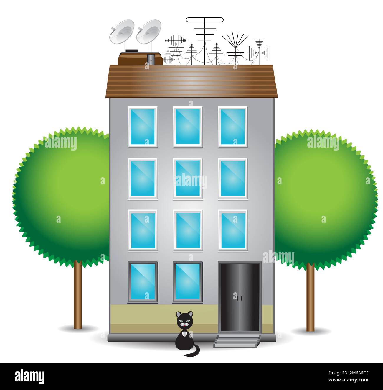 Frame building Cut Out Stock Images & Pictures - Alamy