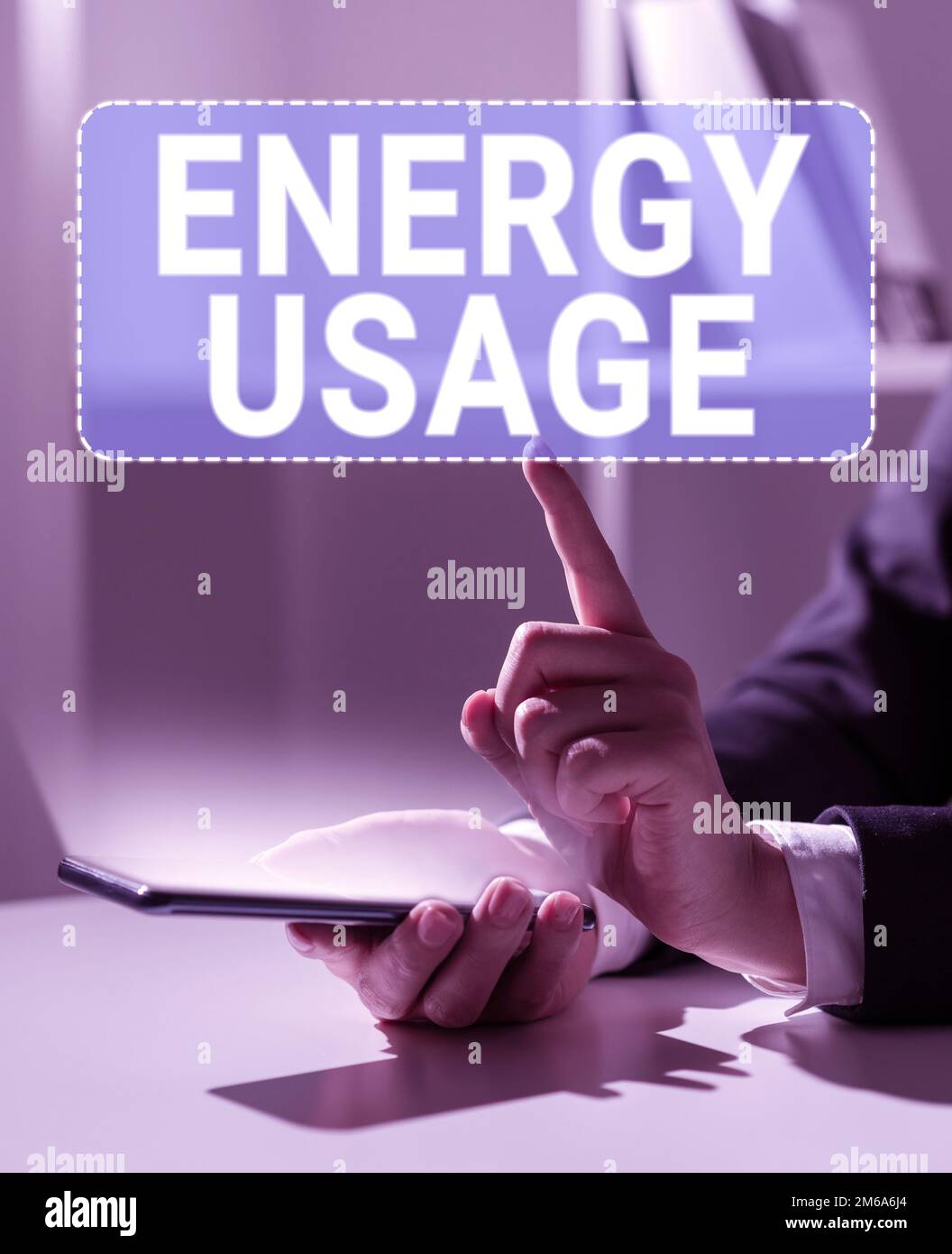 Writing displaying text Energy Usage. Concept meaning Amount of energy ...