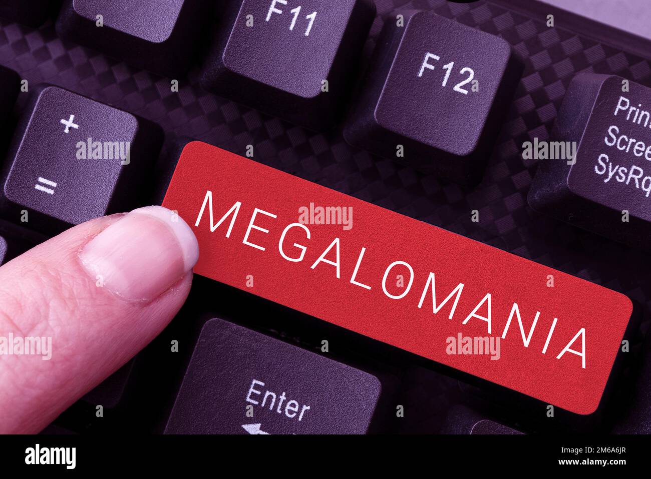 Handwriting text Megalomania. Concept meaning mental illness that is ...