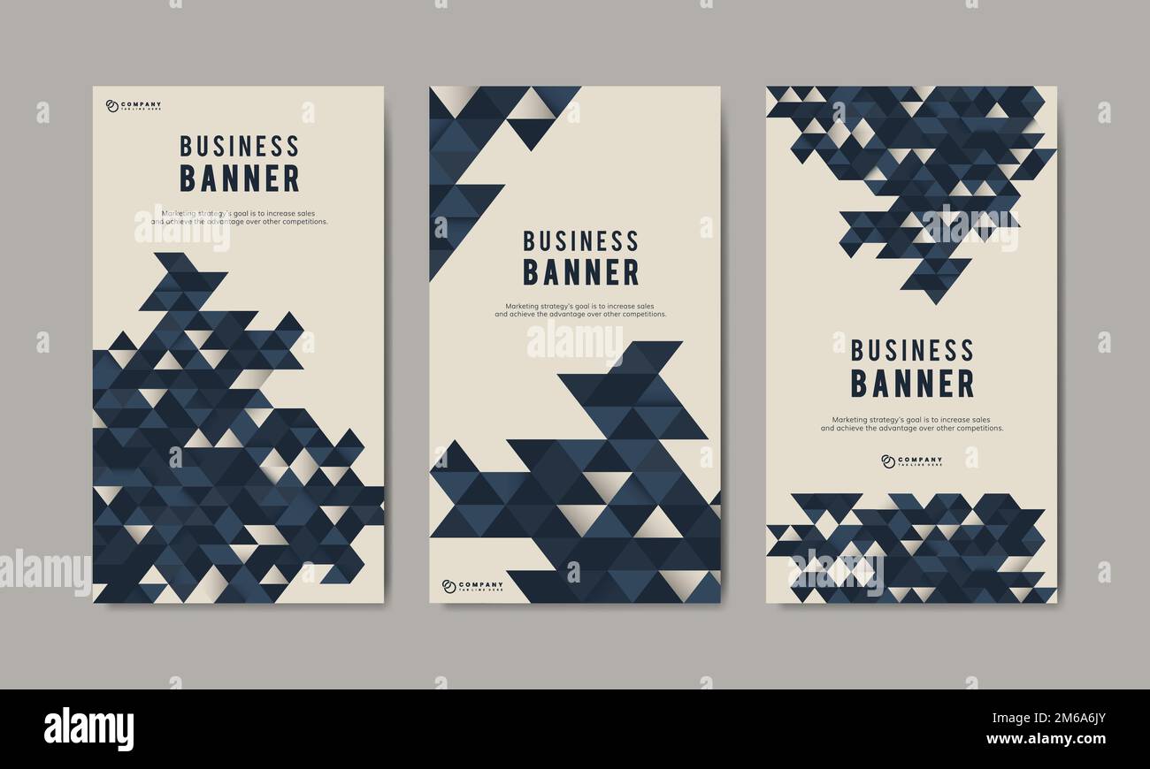 Business banner with abstract design illustration Stock Vector Image ...