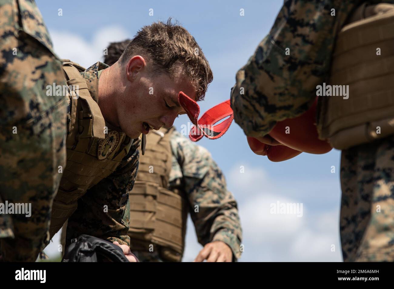 U.S. Marine Corps Cpl. Caleb Jackson, a ground electronics transmission ...