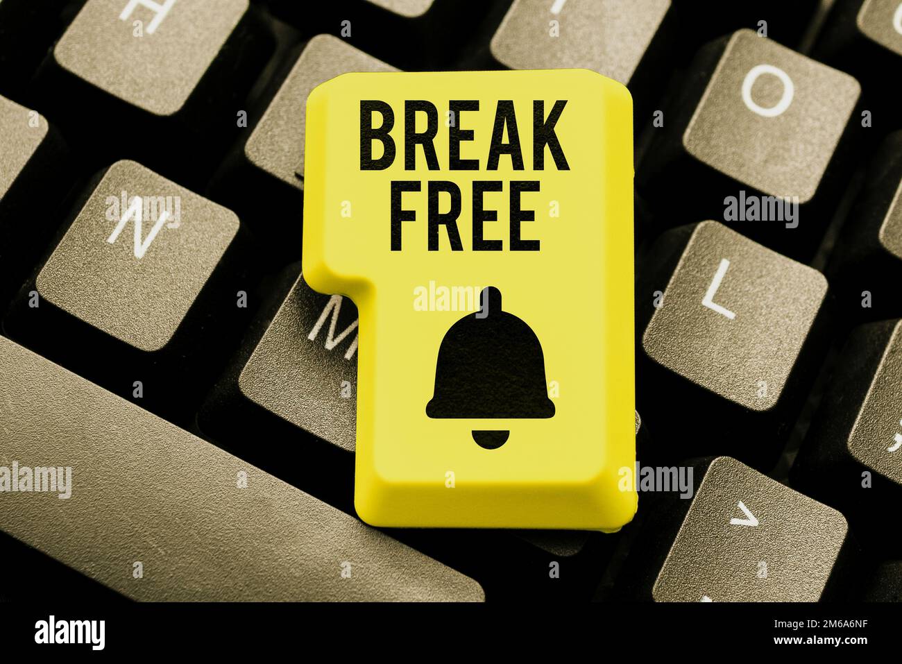 Handwriting text Break Free. Concept meaning another way of saying ...