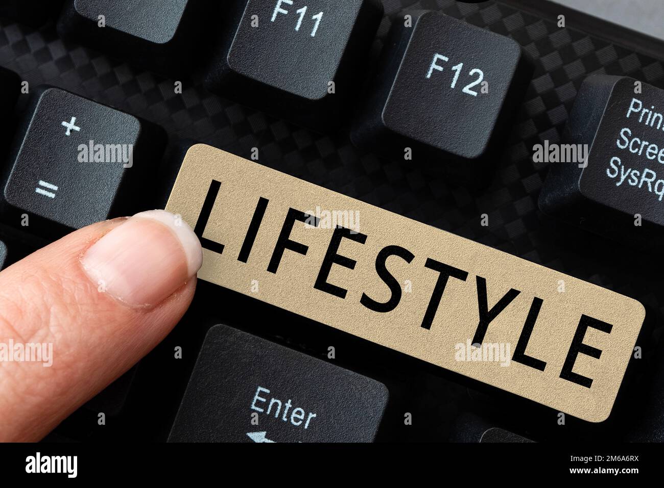 Handwriting text Lifestyle, Concept meaning the typical way of living ...