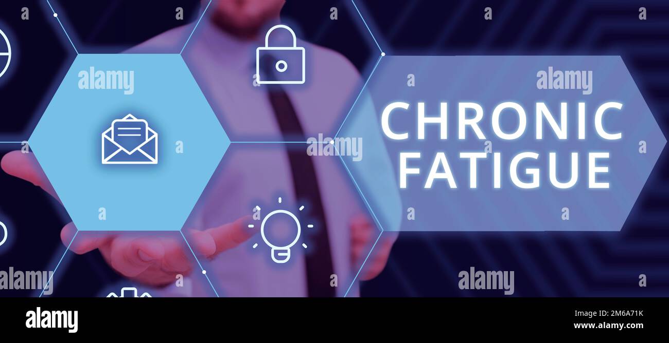Inspiration showing sign Chronic Fatigue. Business showcase A disease ...