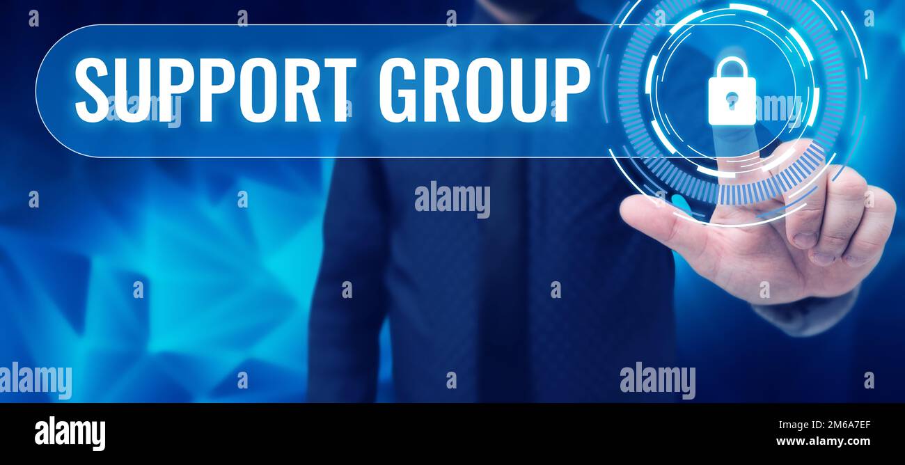Text showing inspiration Support Group. Business concept number of ...