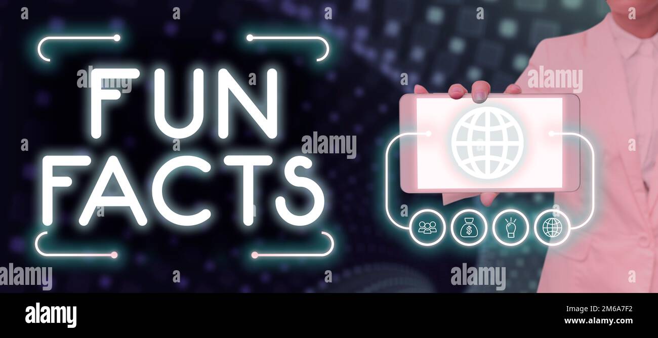 Conceptual display Fun Facts. Business overview short interesting ...