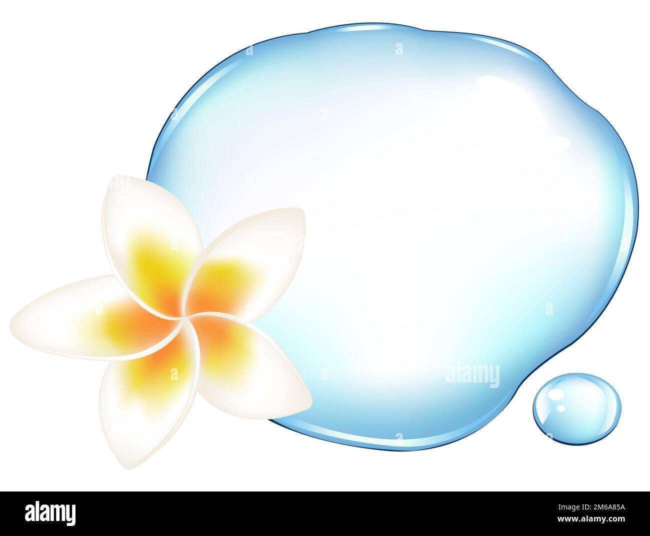 Fragipani Over Water Stock Photo - Alamy
