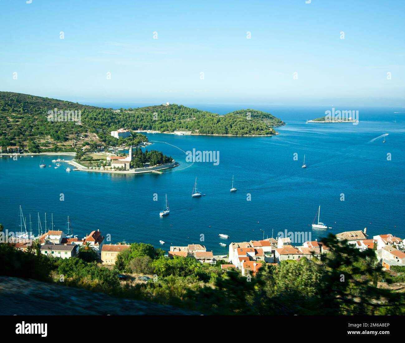 A scenic bay of Vis island in Croatia Stock Photo - Alamy
