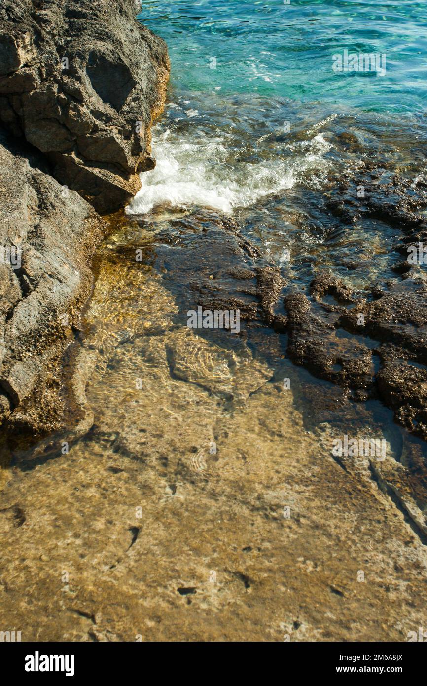Beautiful rocky beach in croatia Stock Photo - Alamy