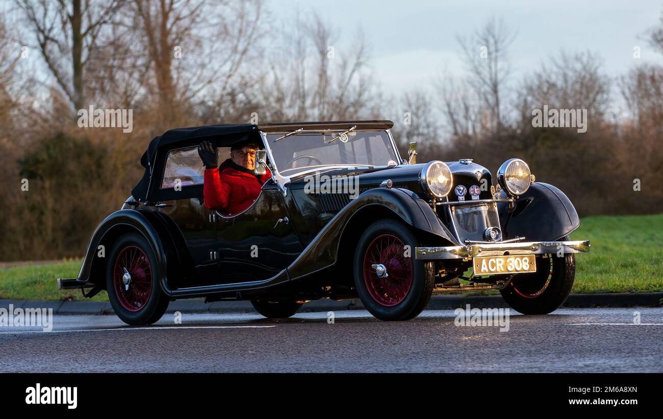 1936 Riley Lynx vintage car Stock Photo - Alamy
