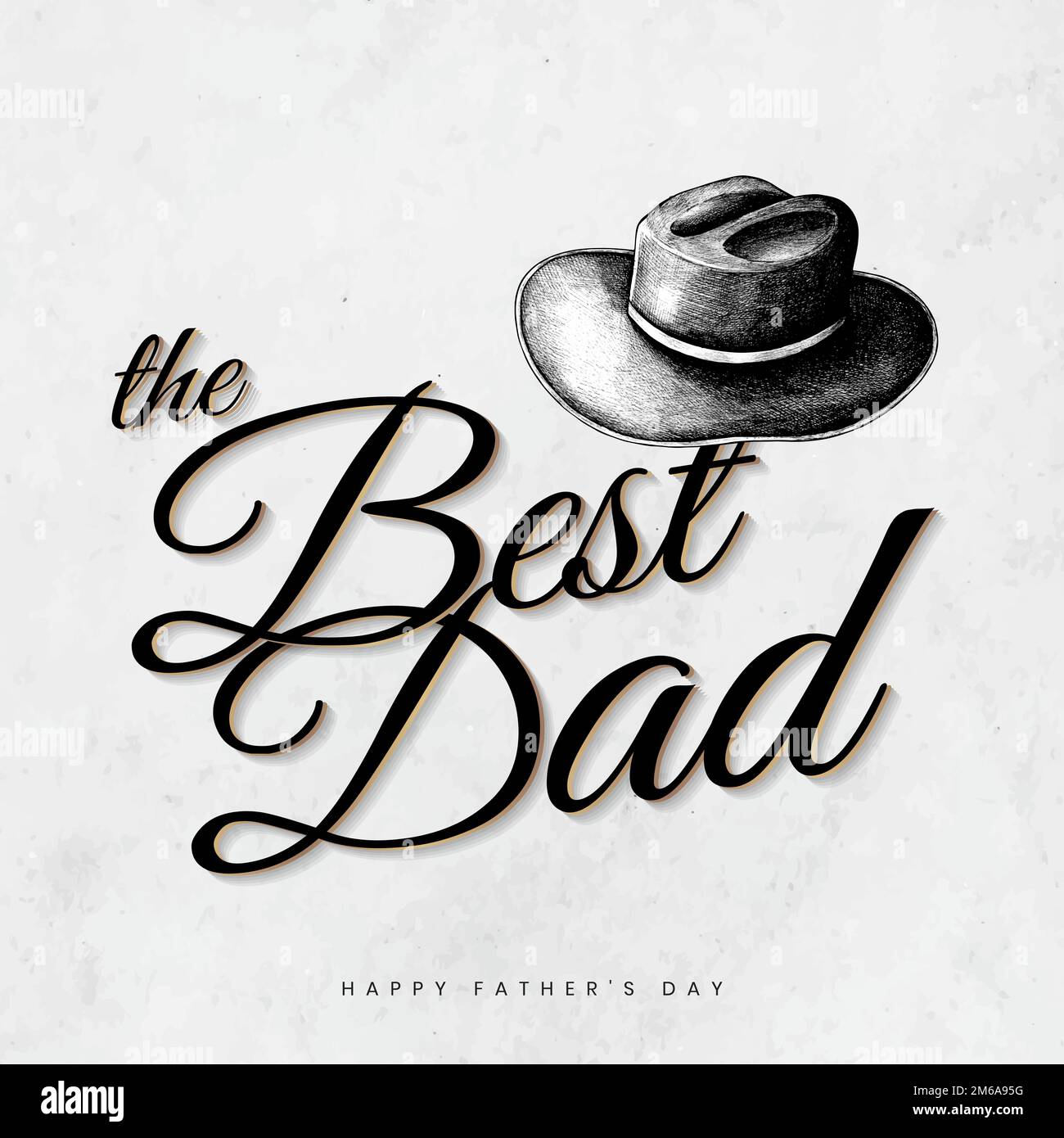 The best dad card with a hat vector Stock Vector Image & Art - Alamy