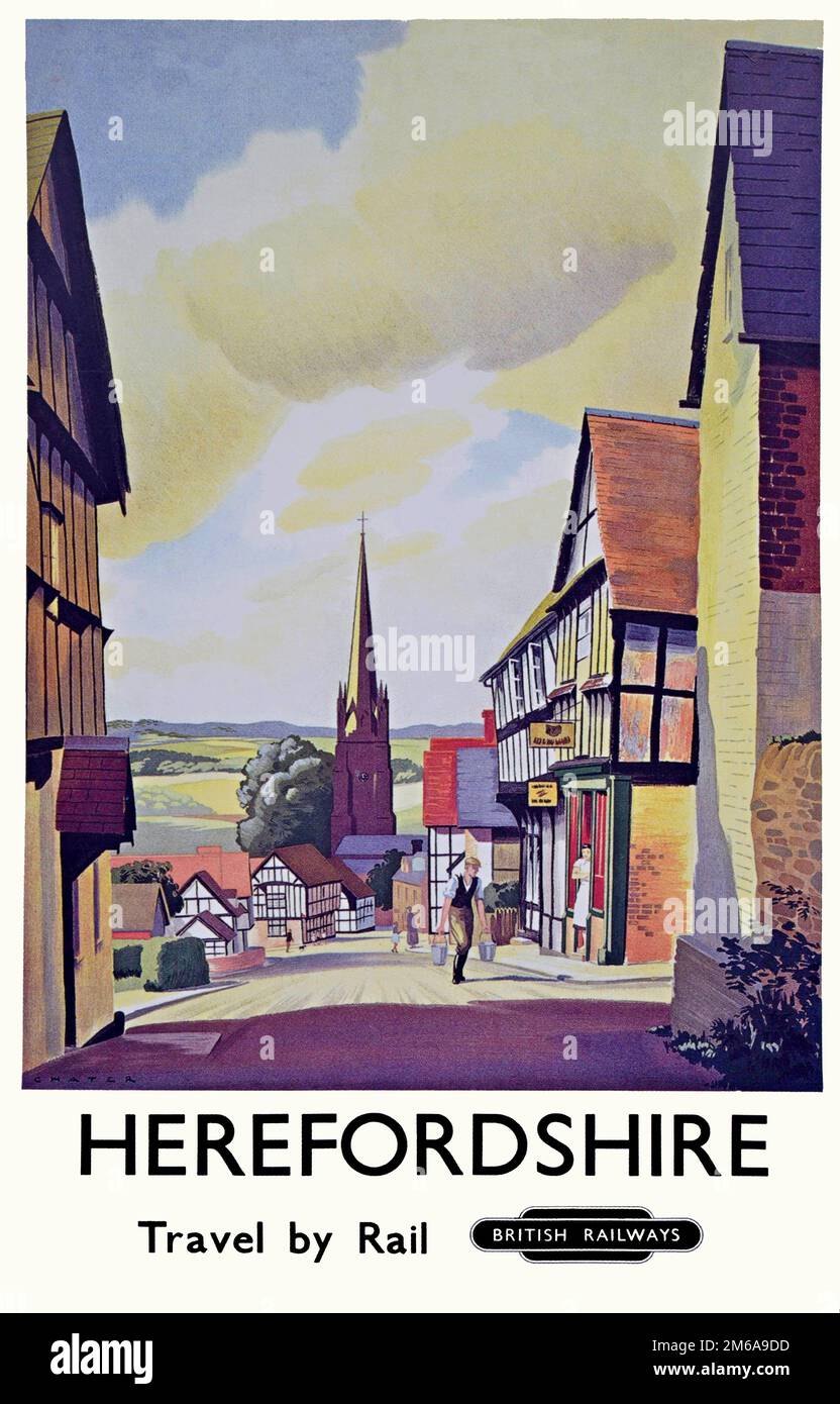 Vintage British Railways railway travel poster advertising ...