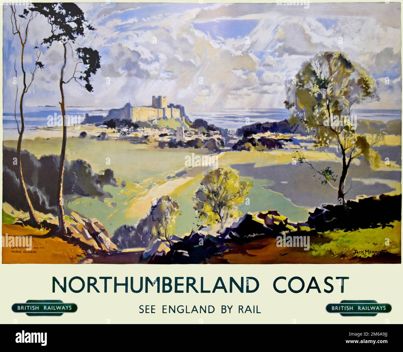 Vintage British Railways travel poster advertising travel to the ...
