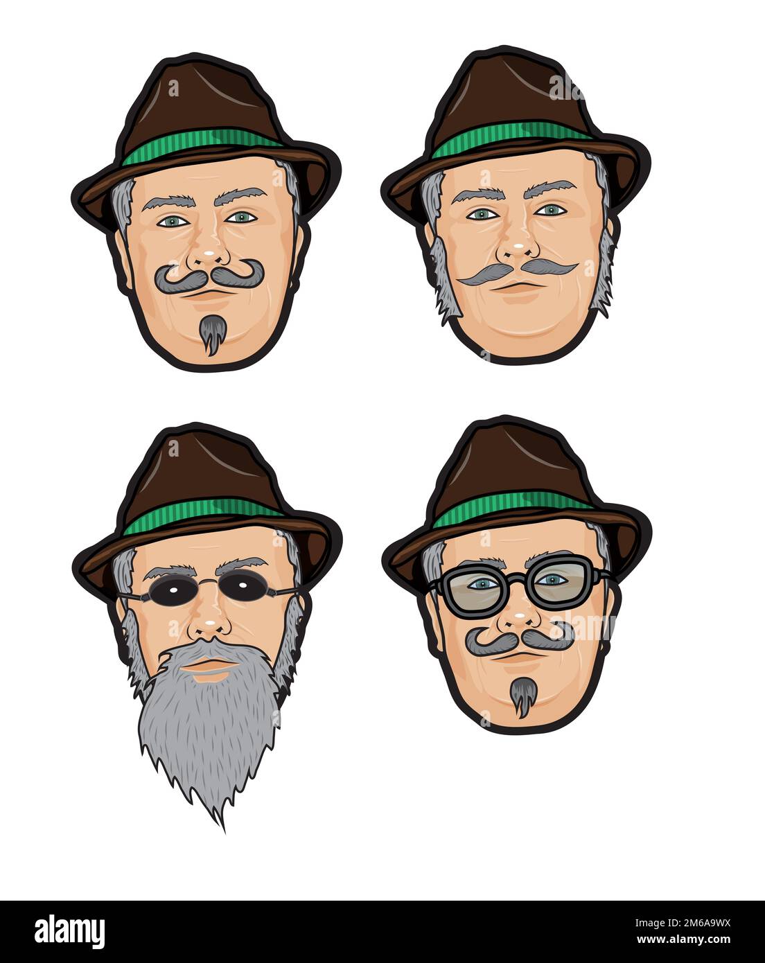 The four faces hi-res stock photography and images - Alamy