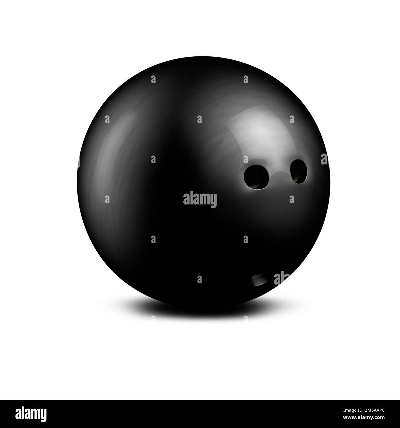Black bowling ball Stock Photo - Alamy