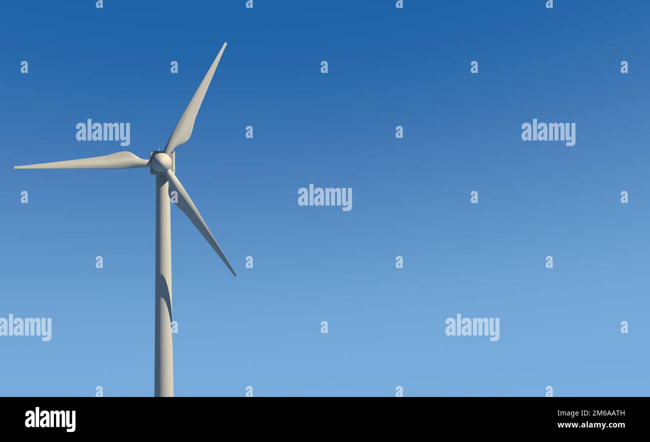 Wind turbine - green power source Stock Photo - Alamy